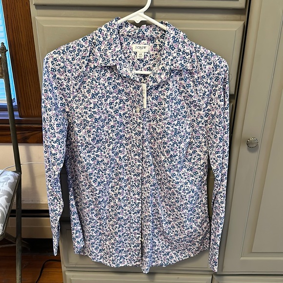 J. Crew Factory | Tops | J Crew Factory Floral Button Down Shirt | Poshmark
